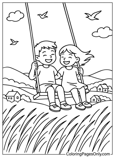 30 Swing Coloring Pages Free Printable Pdf And Online Coloring