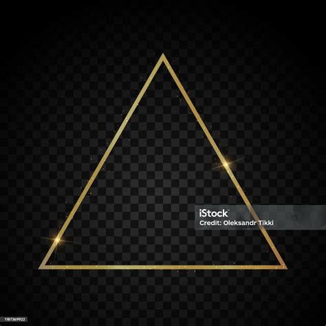 삼각형 빛 효과 아르 데코 스타일 우아한 사실적인 기하학적 황금 고급 프레임 빛나는 배너 빛나는 벡터 일러스트 인사말 휴일 카드 선물 패션 마술 은 요소를 반짝 검은색에