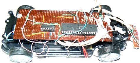 typical physical implementation for the line following mobile robots at
