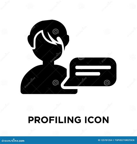 Profiling Icon Vector Isolated On White Background Logo Concept Stock Vector Illustration Of