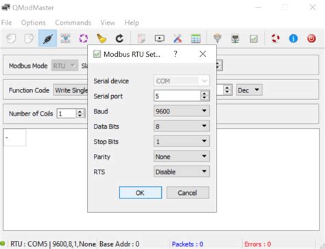 Example Program Arduino Modbus RTU Slave