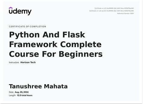 Tanushree Mahata On Linkedin Python Flask Webdevelopment Learningjourney Udemy