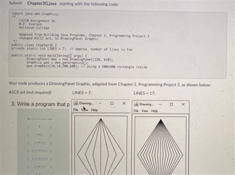 Solved Submit Chapter 3G Java Starting With The Following Chegg Com