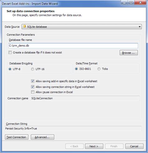 excel add in for sqlite connection integration import and bulk edit