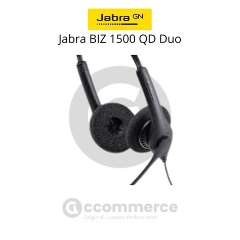 Jabra BIZ QD Duo Ultimate Comfort Better Sound Accommerce