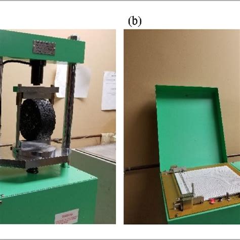 Marshall Compression Machine Test Set Up A Ht Idt And Ideal Ct Test Download Scientific
