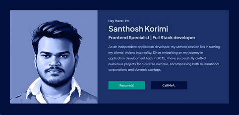 Santhosh Kumar Korimi Frontend Specialist