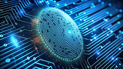 Digital Fingerprint Scanner Scan Biometric Identity And Access Password