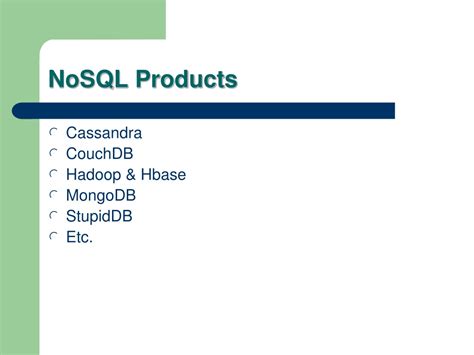 Ppt No Sql Database Powerpoint Presentation Free Download Id9577369