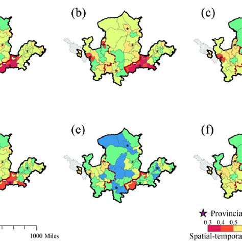 Spatial Differentiation Of Coupling Coordination Degree Ccd Between Download Scientific