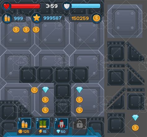 Space Game GUI Pack GameDev Market