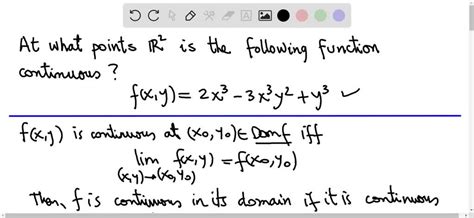 solved at what points of [2 the following function continuous 12x2y3