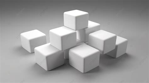 9개의 둥근 흰색 큐브로 구성된 3d 그림 누적 세트 3d 블록 차단하다 큐브 상자 배경 일러스트 및 사진 무료 다운로드 Pngtree