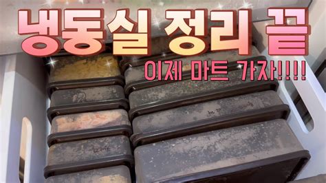 냉동실 정리 2탄 마무리 비웠으니 채워야 해요 냉동실정리 냉장고정리 냉동용기 주부vlog 주방정리 Youtube