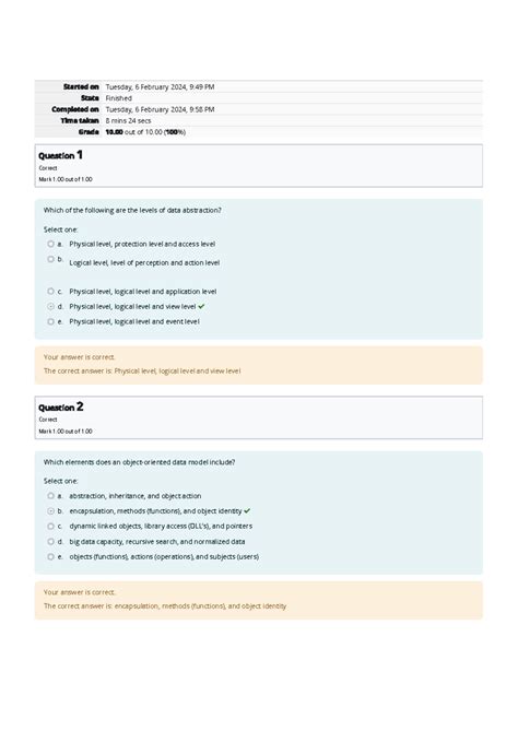 Self Quiz Unit 1 Attempt Review Home Tuesday 6 February 2024 9 49 Pm Finished Tuesday 6