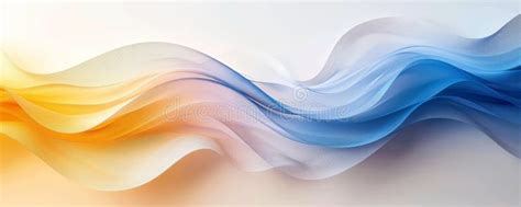 Abstract Blue And Yellow Smooth Flowing Waves Background Stock Image Image Of Decor Flowing
