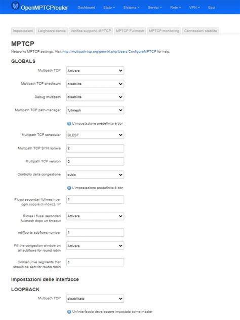Openmptcp Router Omr Settaggi Per Traffico Udp And Srt Fibraclick Forum