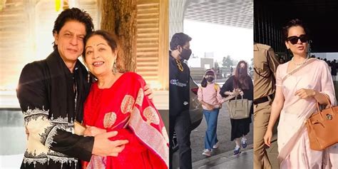 Candid Bollywood Of The Week Shahrukh Khan Hugs Kirron Kher Aaradhya
