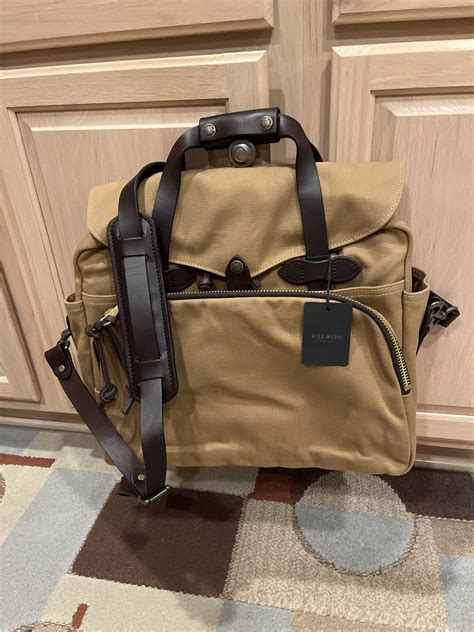 Filson Filson Padded Computer Bag Large Briefcase Bag Leather Grailed