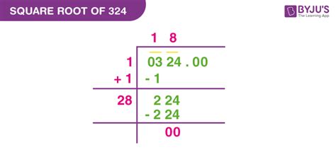 Square Root Of 324 How To Find The Square Root Of 324
