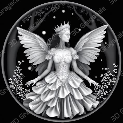 Butterfly Of Light Depth Map For Cnc And Fiber Laser Engraving Elegant