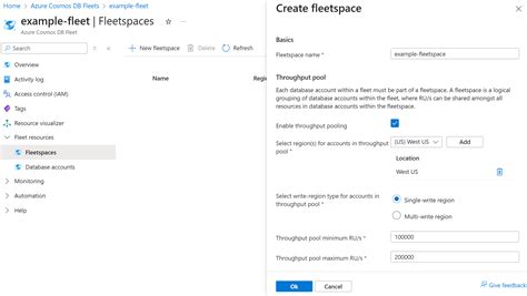 建立車隊 （預覽） Azure Cosmos Db For Nosql Microsoft Learn