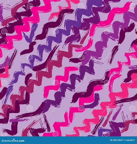 Seamless Abstract Texture With Hand Drawn Zig Zag Stock Vector