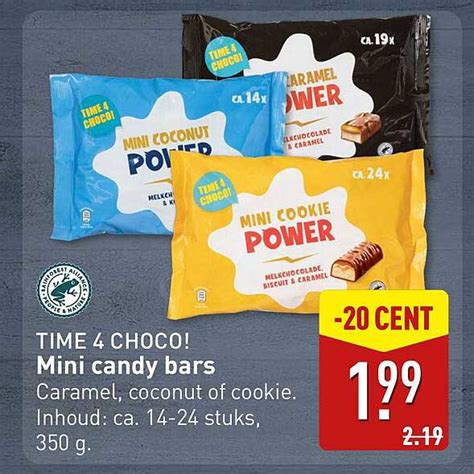 Time 4 Choco Mini Candy Bars Aanbieding Bij Aldi