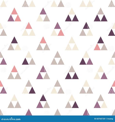 Seamless Triangle Pattern Vector Background Geometric Abstract Texture Stock Vector