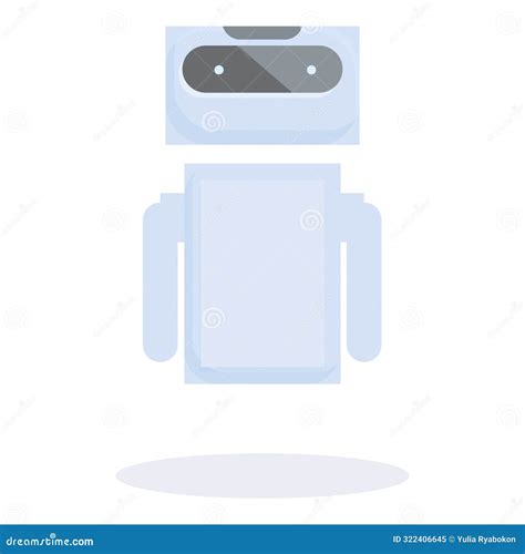 Robot Is Hanging With His Fingers Hanging On The Wall Stock