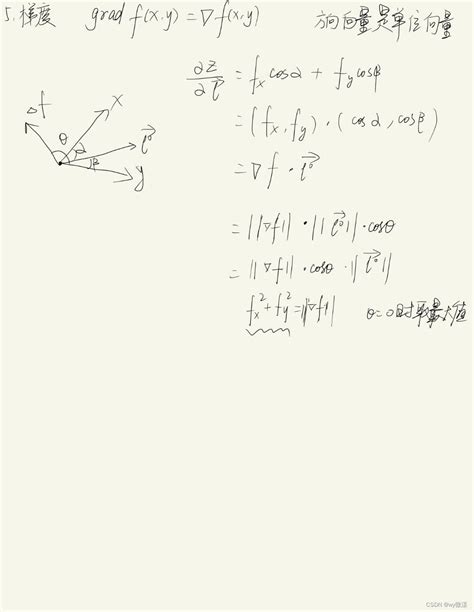 方向导数与梯度学习笔记 csdn博客