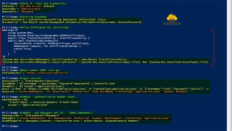 Configure Dell IDrac Rest API With Powershell VGeek Tales From Real IT System
