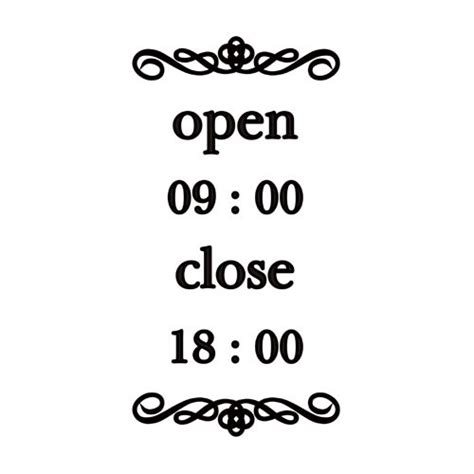 Open Close 오픈 클로즈 영업시간표시용 스티커9글자시트컷팅 스티커 제조 판매