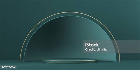 골든 와이어 3d로 제품 프리젠 테이션 돔에 대한 연단을 모의 돔 건축적 특징에 대한 스톡 사진 및 기타 이미지 돔 건축적 특징 무대 0명 Istock