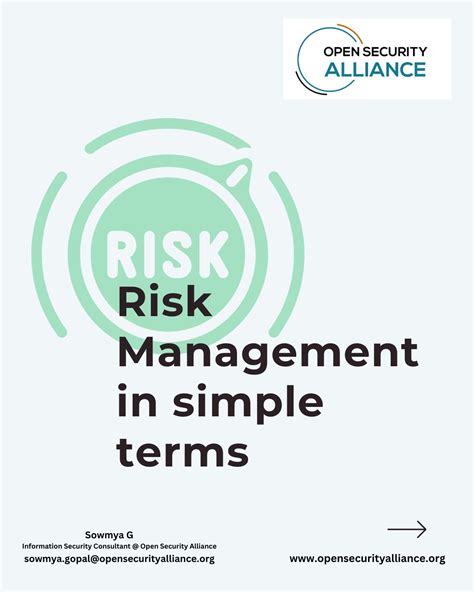 Open Security Alliance Llp On Linkedin Riskmanagement Simpleexplanation Preparedness
