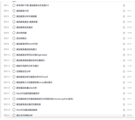 基因家族分析课程更新2 0 组学大讲堂问答社区