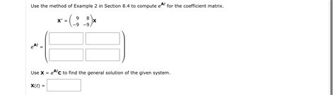 solved use the method of example 2 ﻿in section 8 4 ﻿to
