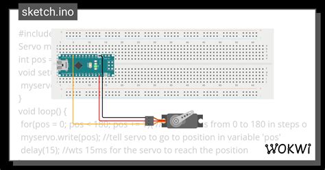 How To Drive A Servo 10 Wokwi Esp32 Stm32 Arduino Simulator