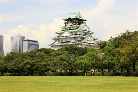 ゆんフリー写真素材集 No 15049 大阪城 天守閣 日本 大阪
