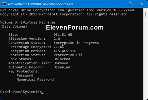 Check BitLocker Drive Encryption Status Of Drive In Windows Windows Forum