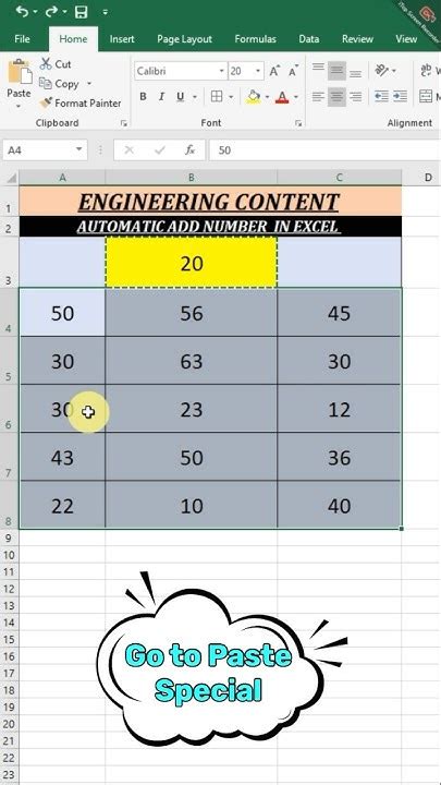 Automatic Add Number In Excel Excel Shorts Ytshorts Exceltips