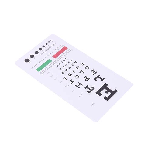 The List Standard Eye Test Chart Eyesight Testing Wall Visual Exam Pendant Examination