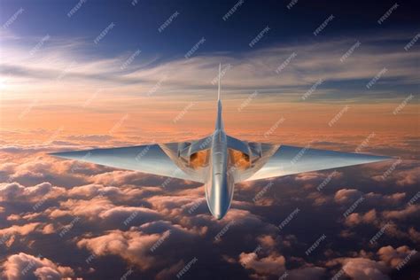 Premium Ai Image Innovative Aircraft Wing Design For Hypersonic Flight Created With Generative Ai