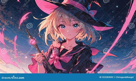 Dark Magician Girl Anime Style Illustration Concept Ai Generated