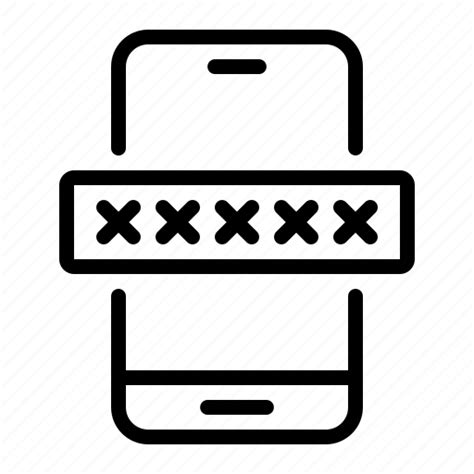 Password Mobile Phone Smartphone Security Protection Icon Download On Iconfinder