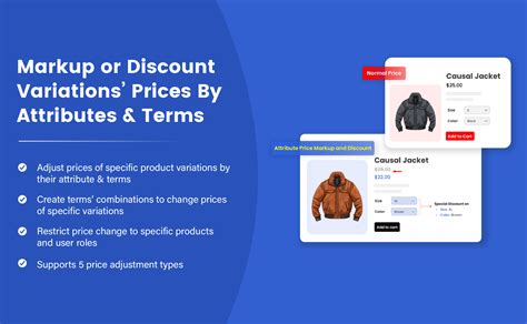Markup Or Discount Price By Attributes And Terms Woocommerce
