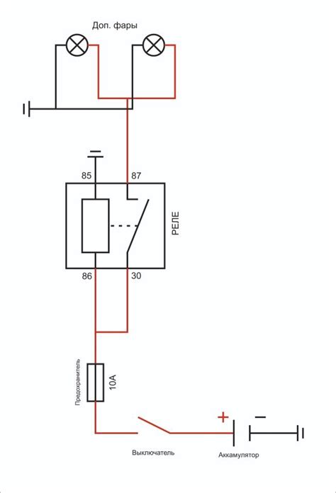 Картинка СХЕМА ФАР ЧЕРЕЗ РЕЛЕ