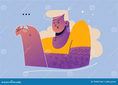 Emotion Face Man Expression Misunderstanding Incomprehension Concept Stock Illustration Emotion Face Man Expression Misunderstanding Incomprehension Concept Stock Illustration