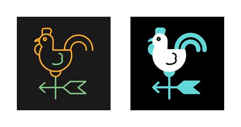 Wind Vane Vector Icon 24018191 Vector Art At Vecteezy