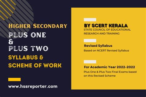 Higher Secondary Plus One Plus Two Syllabus Scheme And Deleted Topics By Scert